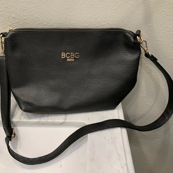 BCBG | Bags | Bcbg Paris Crossbody Purse Black Handbag | Poshmark